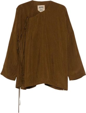 Uma Wang UMA Wang, Femme, Blouses et Chemises, Brun, Taille: 40 FR Tanesha Top