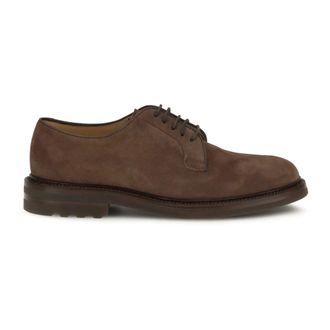 Brunello Cucinelli Wildleder-Schn&uuml;rschuhe - - Shoes - Herren - Braun - 41 EU