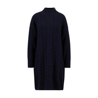 Barbour Femme, Robes, Bleu, Taille: 42 FR Belford Knitted Mini Dress