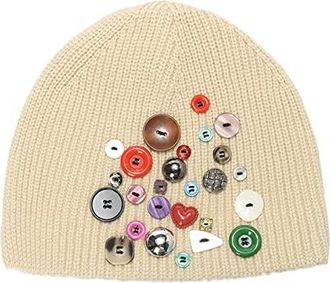 Generic Cocila Casquettes, Bonnets Et Chapeaux Femmes Femmes en Plein Tricot&eacute; Chapeau Chaud Boutons Color&eacute;S Automne dhiver (B, One Size) Casquette Personnalis