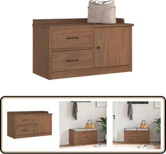 vidaXL Flurbank sandnes 87x40x50 cm Massivholz Kiefer - Vidaxl