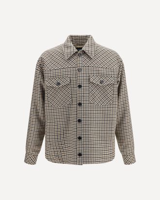 Dolce & Gabbana Quilted houndstooth wool Jacket Male 50