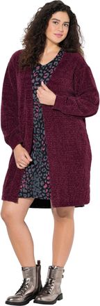 Ulla Popken Damen große Größen Übergrößen Plus Size Chenille-Strickjacke