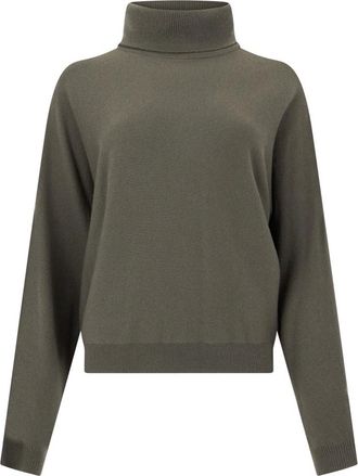 Vince Pull &agrave; col roul&eacute; - Femme - Pulls - Vert - Taille: 38 FR