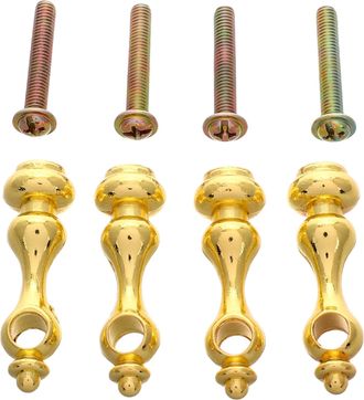 BESPORTBLE 4 STÜCKE Teiliges Geländerverbinder Robustem Metall Möbel railingspindeln in Gold Einsetzbar für Wein Servierwagen Einfache Montage Vielseitige Verbin