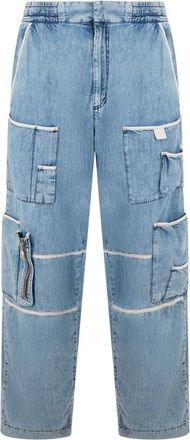 Diesel Homme, Jeans, Bleu, Taille: W36 Pantalon Cargo en Denim L&eacute;ger