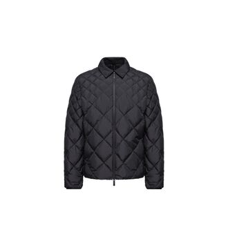 Moncler Moncler Atria Diamond-quilted Down Shirt Jacket, Men, Black, Size: 0