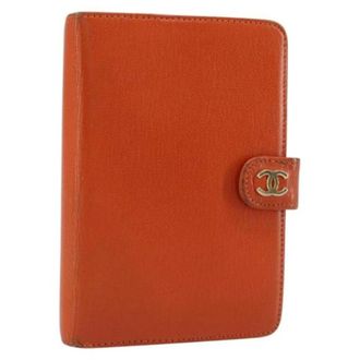 Chanel Pre-owned Leder Home-Office Accessoire - - Pre-owned - Damen - Orange - ONE SIZE