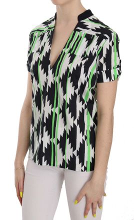 Costume National Womens Multi Plunging Top Blouse Polyester