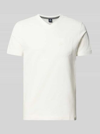 Lerros Regular Fit T-Shirt mit V-Ausschnitt