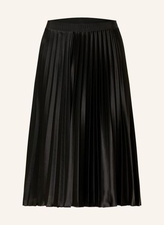 Luisa Cerano Luisa Cerano Plisseerock Aus Satin schwarz
