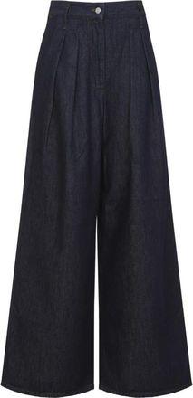 Dries Van Noten Weite Plissierte Jeans - - Jeans - Damen - Blau - S