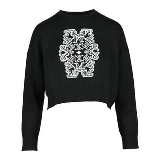 Max Mara Femme, Pulls, Noir, Taille: 36 FR Laine Vierge Pull Tricot&eacute;