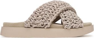 INUIKII Pantoletten Woven 1004.003.0062 Hellgrau