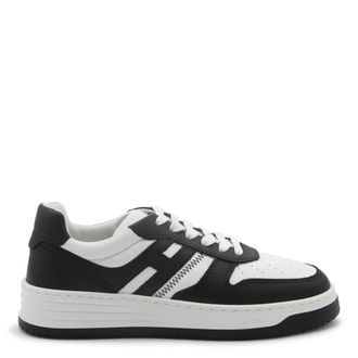 Hogan Low-Top Sneaker - White And Black Leather Sneakers - Gr. 35 (EU) - in Schwarz - f&uuml;r Damen