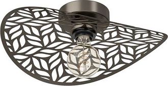 Eglo Deckenlampe Swaby, Deckenleuchte mit dekorativem Lampenschirm, Lampe Decke Wohnzimmer Schlafzimmer, Stahl in Bronze, E27 Fassung