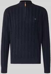 Fynch-Hatton Regular Fit Troyer aus reiner Baumwolle