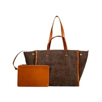 Jerome Dreyfuss Femme, Sacs, Brun, Taille: ONE Size L&eacute;on M Tote Bag