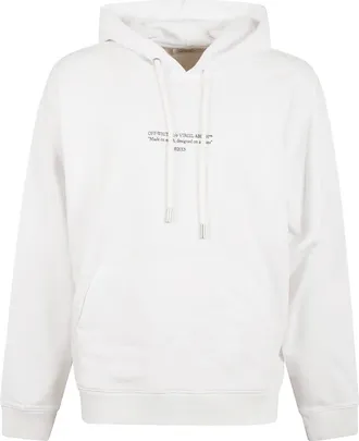 Off-white Homme, Sweatshirts et sweats &agrave; capuche, Blanc, Taille: XL Sweat &agrave; capuche avec logo et poche kangourou