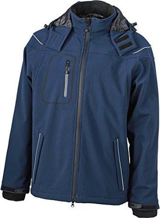 James & Nicholson Men s Winter Softshell Veste/James & Nicholson (JN 1000) s m l XL XXL Gris Navy Blue Large