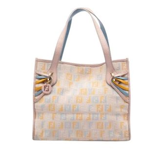 Fendi Pre-owned Vintage Canvas Tote Bag - - Pre-owned - Damen - Beige - ONE SIZE