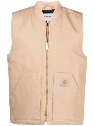 Carhartt Work in Progress gilet à col nervuré - Tons neutres