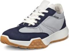 Ecco Femme Retro Shoes, Marine/Concrete/Concrete/White, 38 EU