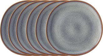 like. by Villeroy & Boch Villeroy & Boch like. by Lave Beige Frühstücksteller 6er Set, 23 cm, Runde Dessertteller mit einzigartiger Glasur, Skandinavisches Design, Steingut, B