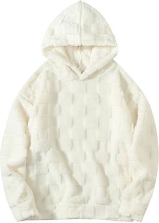 Generic Sweat a Capuche Homme Hooded Sweatshirt Sweats &agrave; Capuche Long Manches Hiver pour Hommes Pull Casual Solide Couleur en Laine pour lHiver