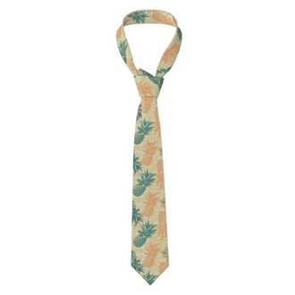Generic Cravate Pour Hommes Motif Ananas Confortable Men Tie Tendance Cravate Pour Homme Pour Remise De Dipl&ocirc;me Travail C&eacute;l&eacute;brations