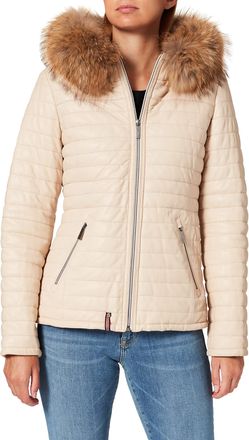 Oakwood Damen 61677-519 Daunenjacke, Wei&szlig; (Elfenbeinfarben), M