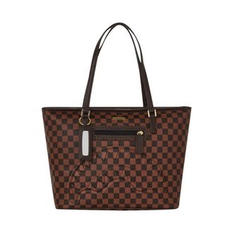 Sprayground Sprayground, Femme, Sacs, Brun, Taille: ONE Size Sac cabas &agrave; motif gaufr&eacute;