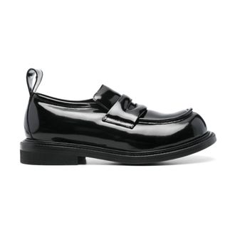 Moschino Schwarze Penny Slot Moc Stitching Schuhe - - Shoes - Herren - Schwarzk - 40 EU