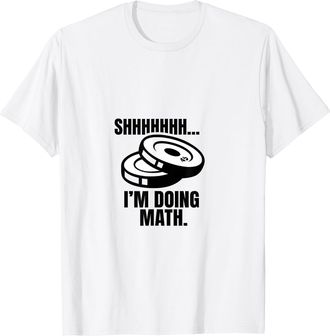 Hello Kitty Gym Hantel Doing Math Grafik Fitness Training T-Shirt