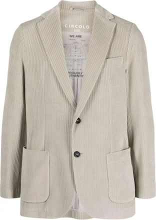 Circolo 1901 Homme, Vestes, Gris, Taille: L Veste Sportive en Duvet avec Col Rembourr&eacute;