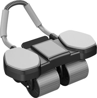Generic Bauchmuskelrad | Leiser Indoor-Kernverst&auml;rker - Automatische R&uuml;ckfederung Vier Kernmuskeln Training Roller Mit Telefonhalter F&uuml;r M&auml;nner Und Frauen F&uuml;r