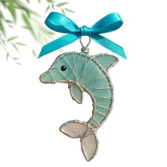 Generico Tieranh&auml;nger, Acryl, 8 cm, Meeresdekoration, Schildkr&ouml;te, Krake, Delfin, Anh&auml;nger, f&uuml;r Zuhause, Wohnzimmer, Schlafzimmer, Geschenk, Dekoration