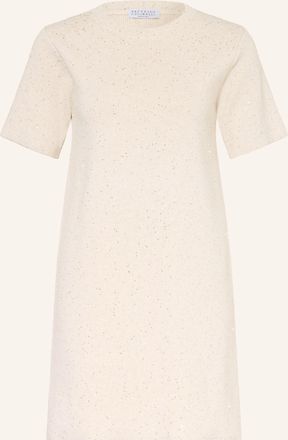 Brunello Cucinelli Brunello Cucinelli Strickkleid Mit Pailletten beige