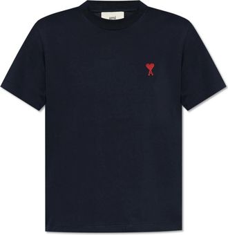 Ami Femme, Tops, Bleu, Taille: 36 FR Ami de Coeur T-Shirt