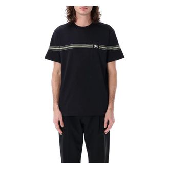 Burberry Homme, Tops, Bleu, Taille: XS T-shirt en coton