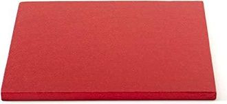 Decora 0931854 QUADRATISCHE TORTENPLATTE ROT cm 30X30X1,2 H