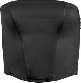 Fleur du Mal Corsage aus Seide - Schwarz