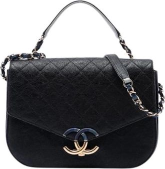 Chanel Pre-owned Gesteppte Caviar Leder Satchel - - Pre-owned - Damen - Schwarzk - ONE SIZE