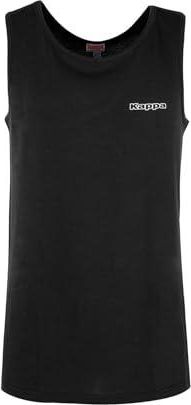 Kappa K1325 D&eacute;bardeur &agrave; &eacute;paules larges en coton pour homme - Noir - Large