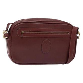 Cartier Pre-owned Leder Schultertasche - - Pre-owned - Damen - Rot - ONE SIZE