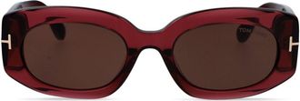 Tom Ford Eyewear Sonnenbrille mit eckigem Gestell - Rot