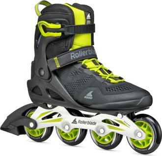 Rollerblade MACROBLADE 80, Inline-Skates für Männer, Fitness Inliner, Schwarz/Lime, 45.5/46