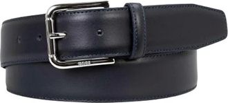 HUGO BOSS Ceinture tress&eacute;e en cuir Navya - Homme - Accessoires - Bleu - Taille: 85 CM