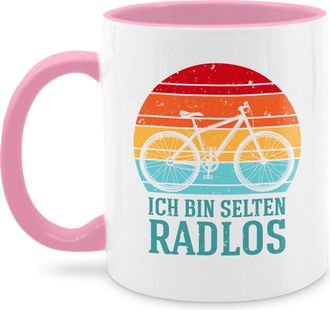 Shirtracer Tasse Tassen 325ml - Radsport - Ich bin selten radlos Fahrrad Spruch lustig I Radfahrer Geschenke Rennrad I Lustige Fahrrad Geschenke f&uuml;r Mountainbike