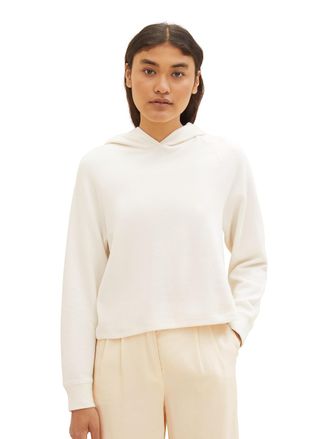 Tom Tailor Damen 1038374 Basic Hoodie, 10348-Gardenia White, M